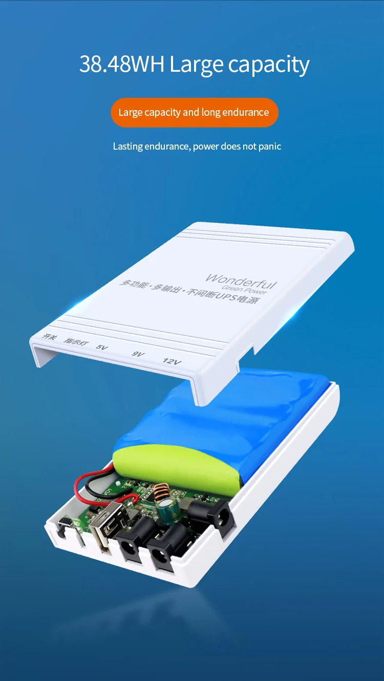 Mini Ups 12v Battery Backup Portable Wifi Router Cctv Power Monitoring ...