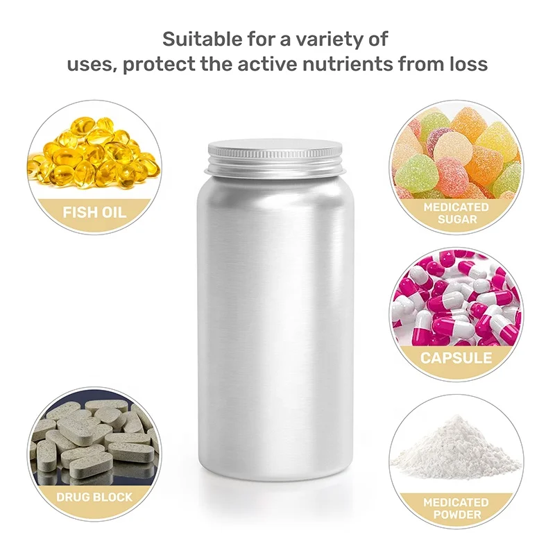 180cc & 200cc Aluminum Vitamin Bottle Packaging Solutions