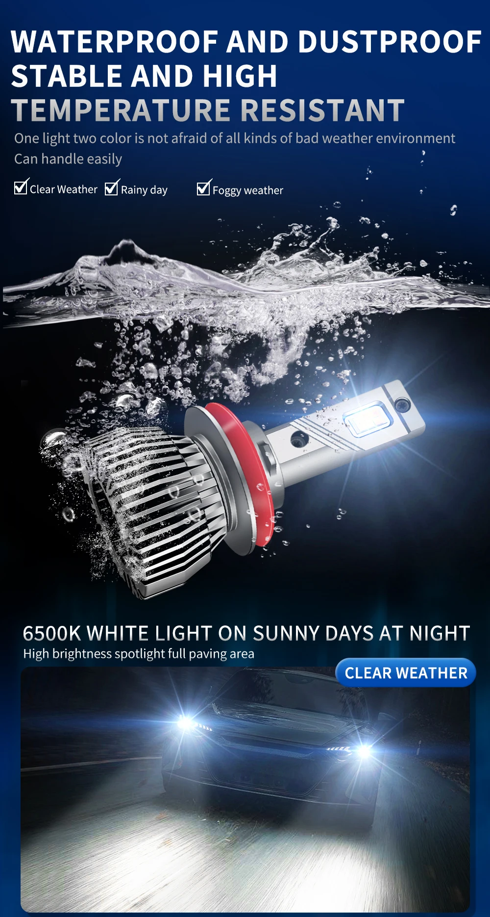 Falconsightdaleb Dual Color Led Headlight 9005 Hb3 H11 H8 9006 H7 9012 ...