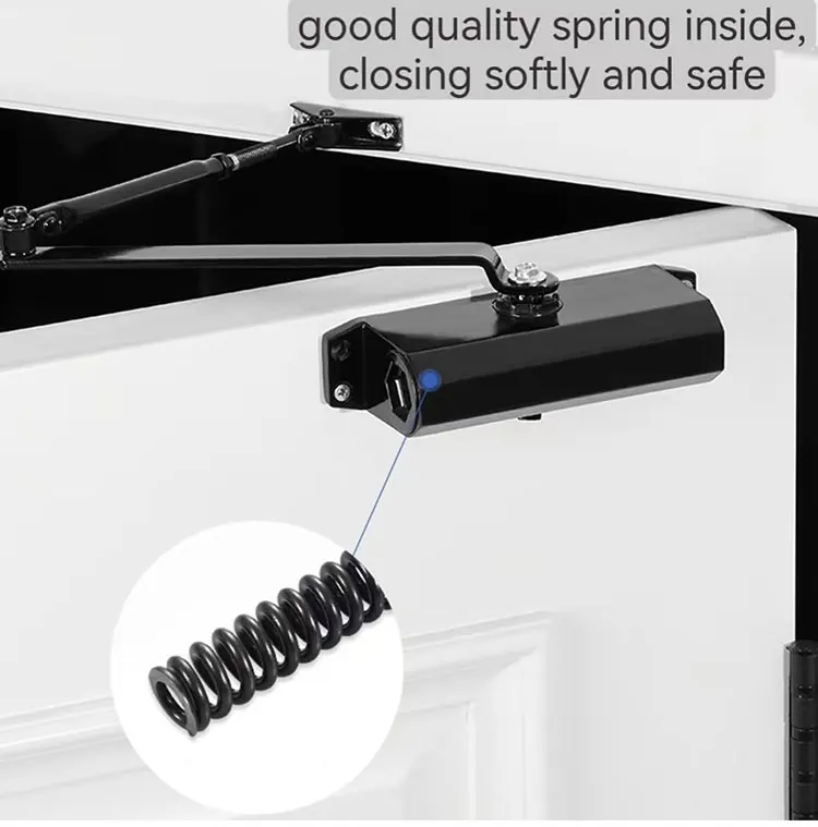 Heavy Duty Automatic Door Closer Adjustment Soft Close Door Closer for ...