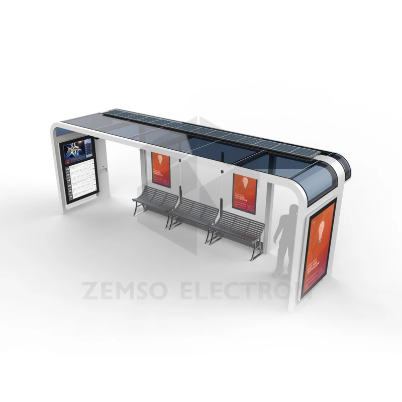 Modern Waiting Bus Shelter Design Modern Bus Station Multi Functional ...