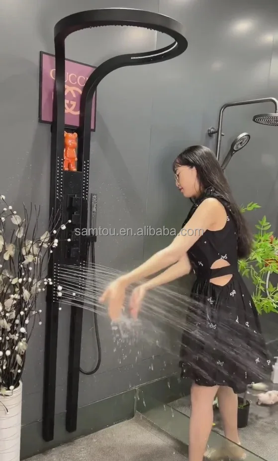 Tiktok Trend Popular Design Rainfall Waterfall Shower Head