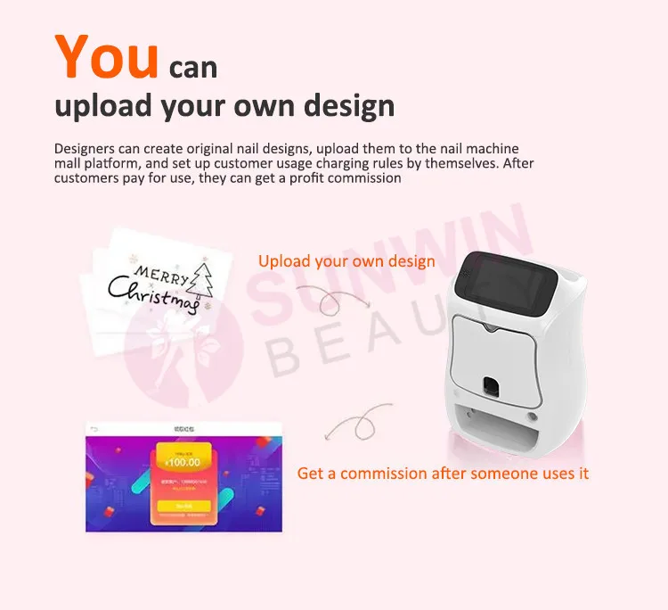 2023 Diy Pattern Mobile Electric Printer Diy Nail Printer Machine 3d ...