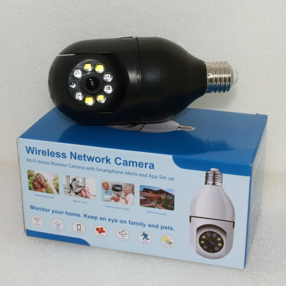 Smart E27 Holder Bulb-camera 360 Degree Wireless Surveillance Cctv ...