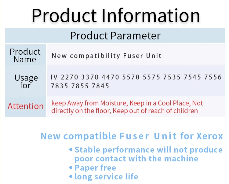 S-c New Excellent 7855 Fuser Unit For Xerox Workcentre 604k62220 ...