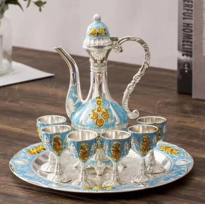 新的传统阿拉伯咖啡套装与传统咖啡壶欧洲otoman阿拉伯咖啡礼品套装| Alibaba.com
