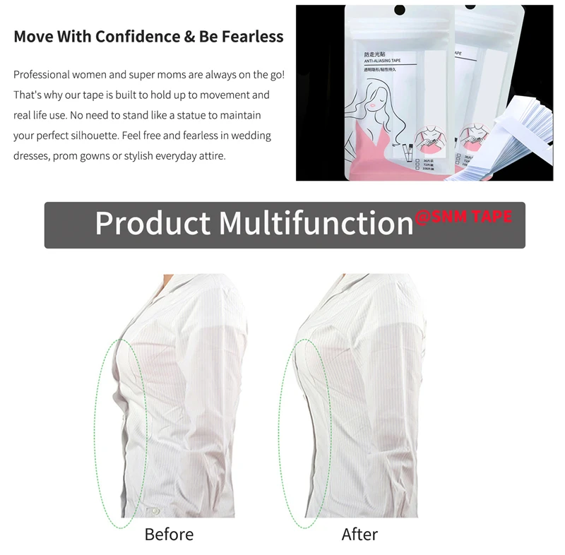 Custom Body Fashion Women Sticky Double Sided Clothing Tape