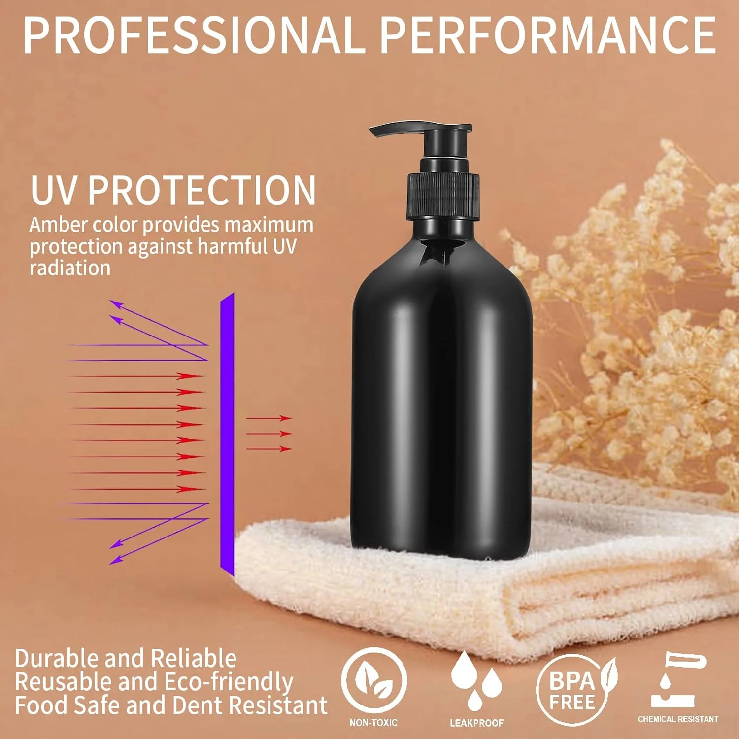 Wholesale Luxury Eco Pcr Shampoo Packaging Empty Lotion Bottles With ...