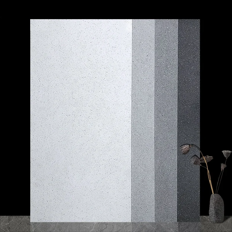 Small Particle Terrazzo Floor Tile 600x1200 White Quartz Stone Antique ...