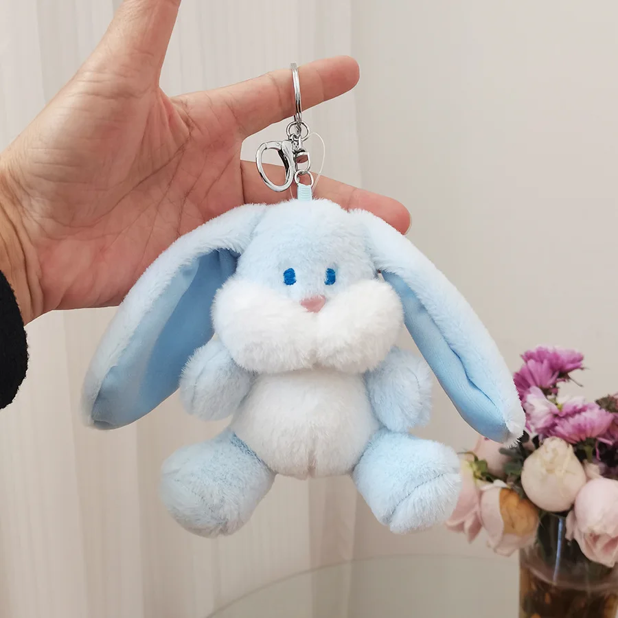 Cute Plush Doodle Rabbit Plush Keychains Toys Cartoon Doll Bag Charm ...