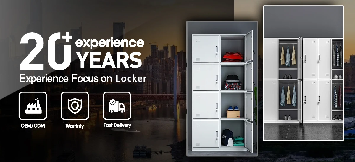 Metal Locker Cabinet 3 Door Wardrobe Cabinet Steel Locker Staff Closet ...