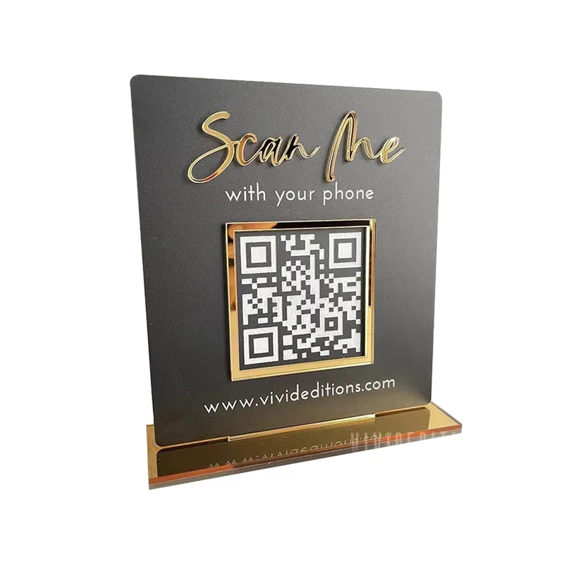Personalized Custom Business Open House QR Code Signs Plate Restaurant ...