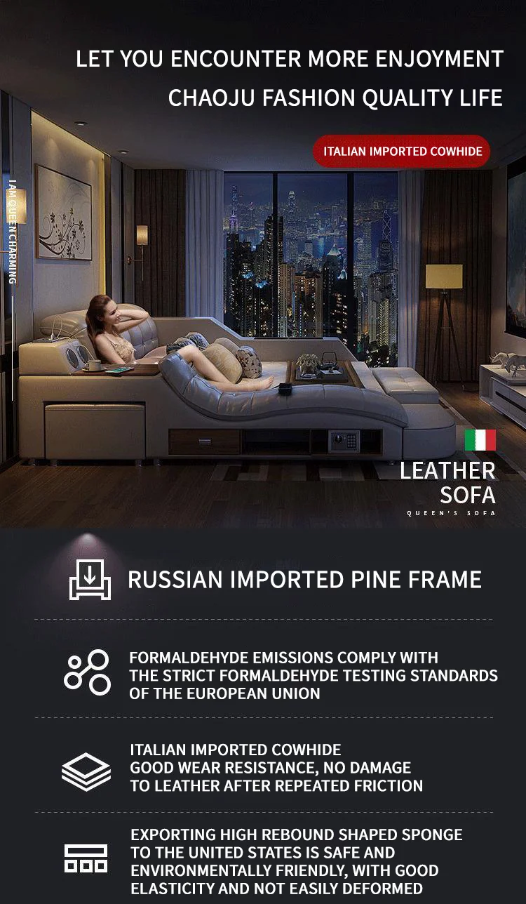 Smart Bed Table - Multi Functional King Size Bed Frame