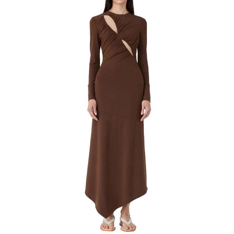 Large curve close-fitting dress spring high luxury elegant skin ...
