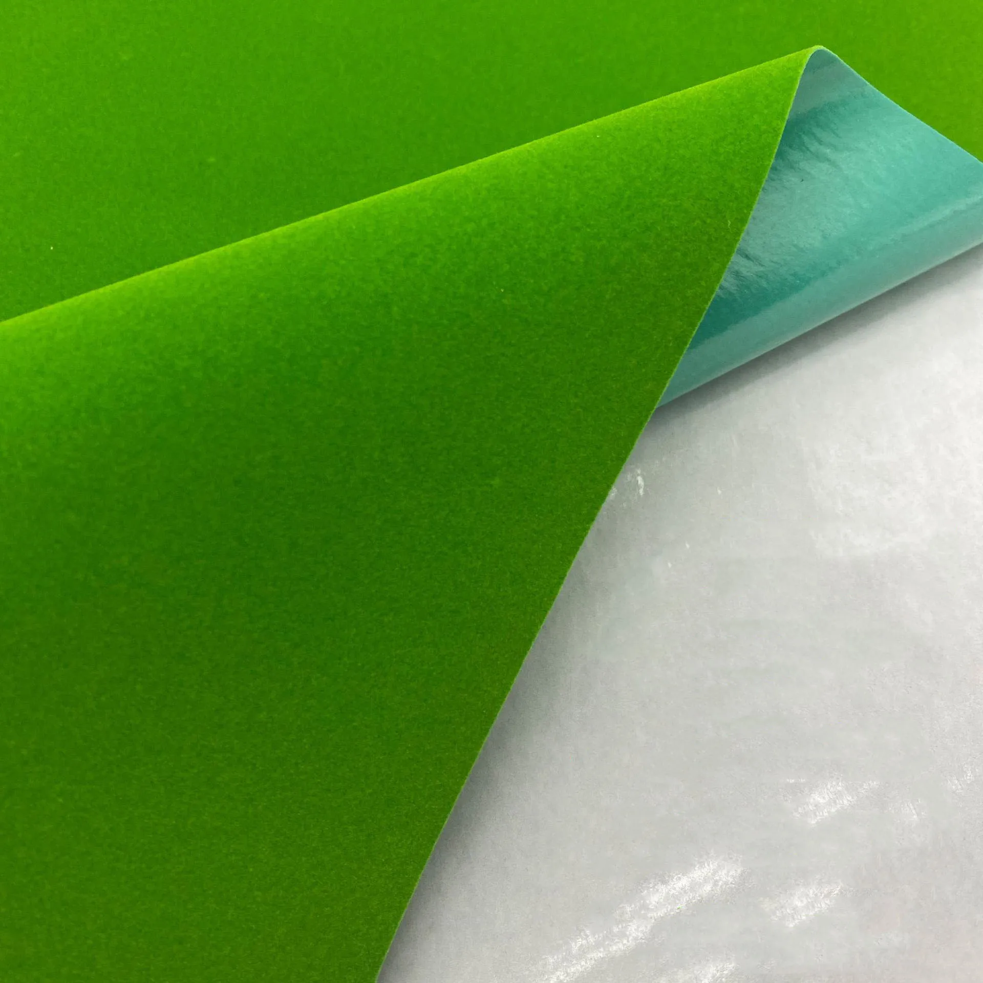 Green Color Wholesale Flock Vinilo Pvc Non-reflective Heat Transfer ...