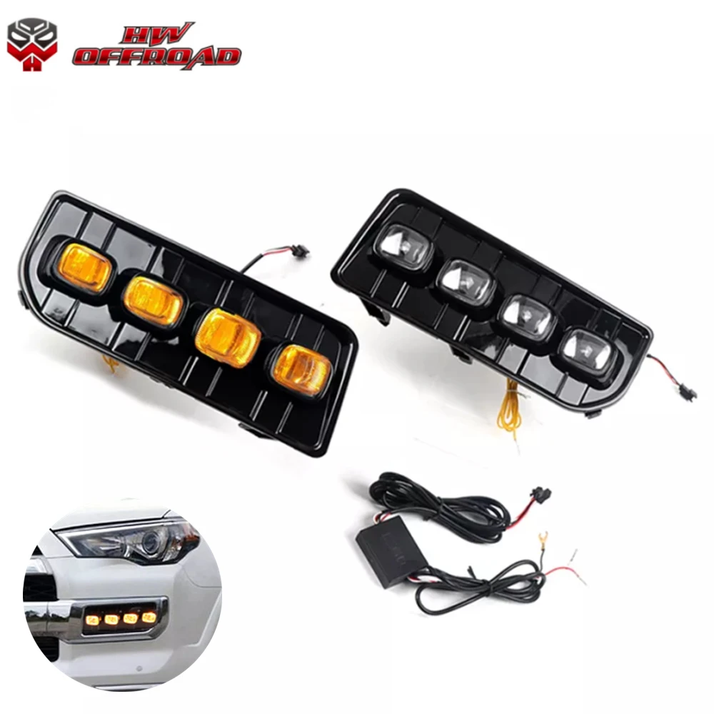 HW 4x4 Car LED Daytime Running Lights LED DRL Lights for 4Runner ...
