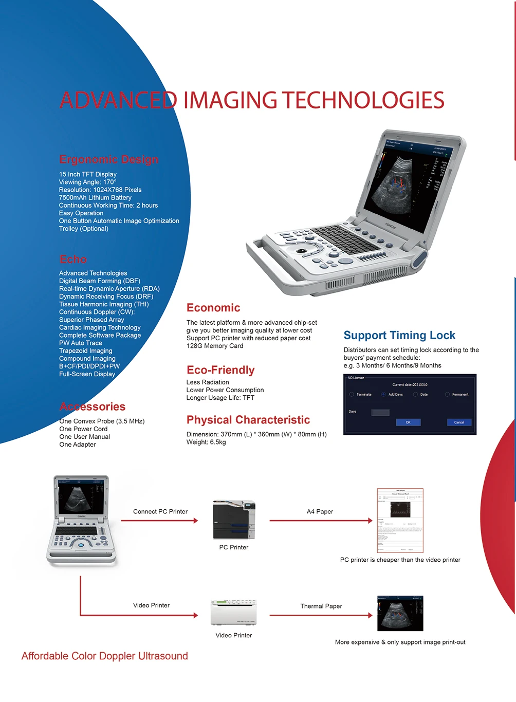Contec Cms1700b Doppler Ultrasonic Phased Array Flaw Detector Medical ...