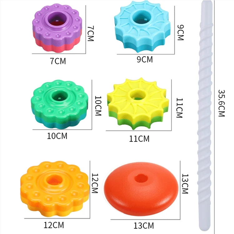 Rainbow Stacking Tower - Educational Toys for Babies