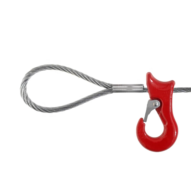 Single Leg Adjustable Wire Rope Sling with Sliding Choker Hook