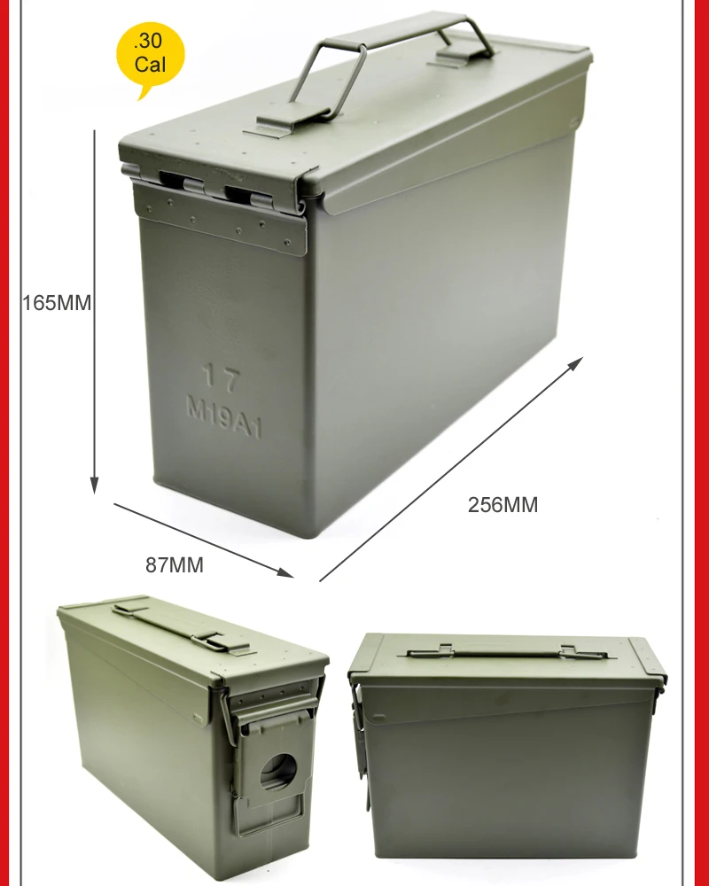 30 Caliber M19a1 Ammo Can Metal Bullet Box 30 Cal Ammo Case - Buy Ammo ...