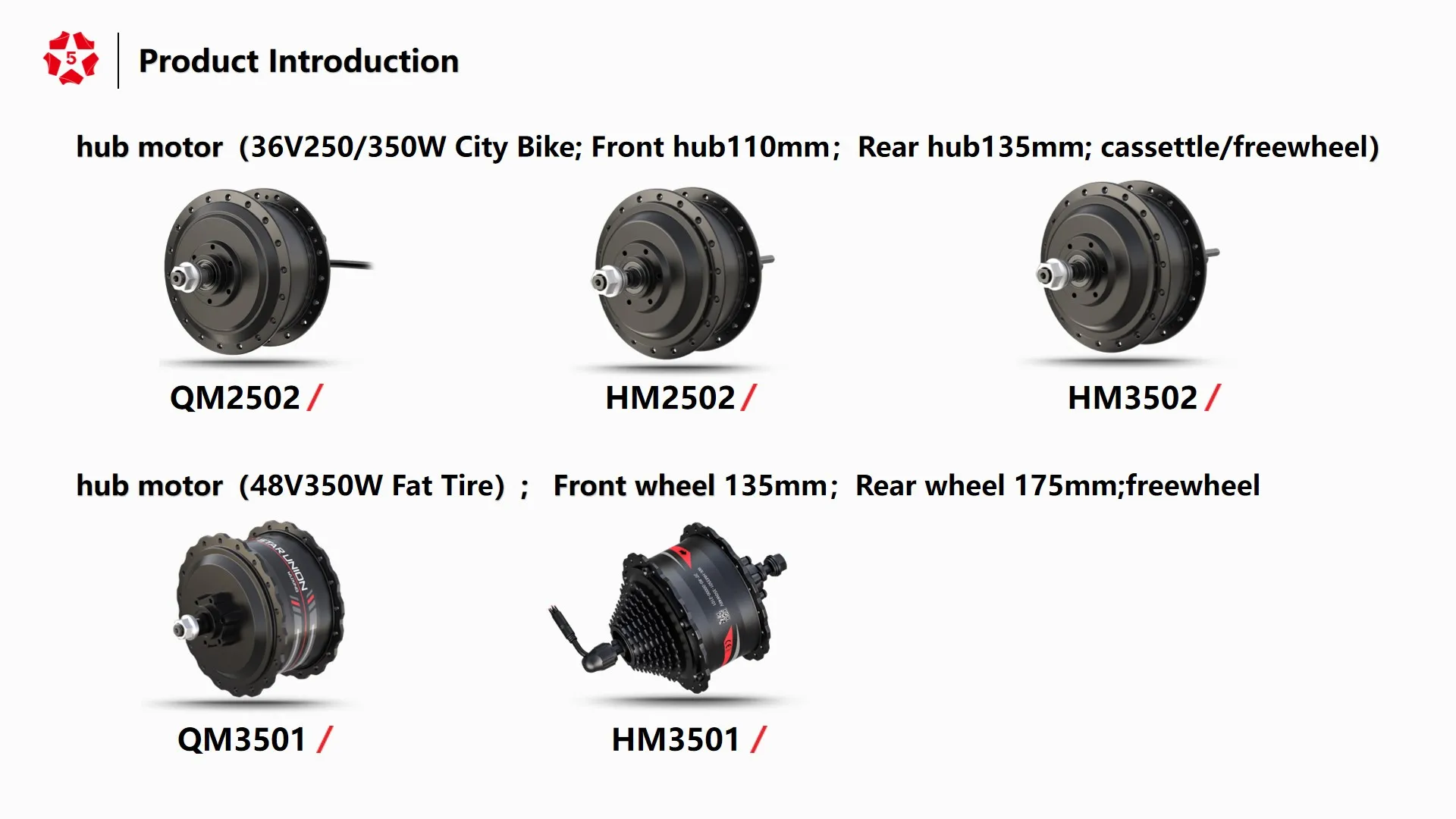 Star Union 36v 250w Electric Bike Hub Motor - High Performance