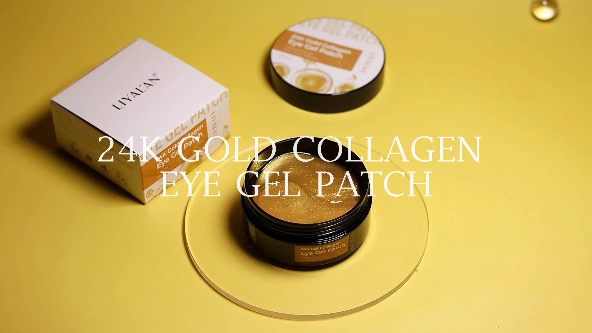 Custom 24k Gold Eye Mask Anti Puffy Dark Circles Treatments Collagen ...