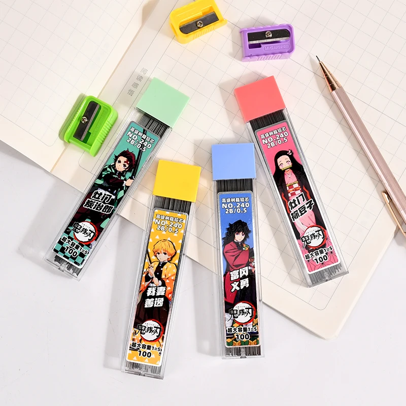 Student Mechanical Pencil Lead Art Resin Lead Pencils Set Soluble ...