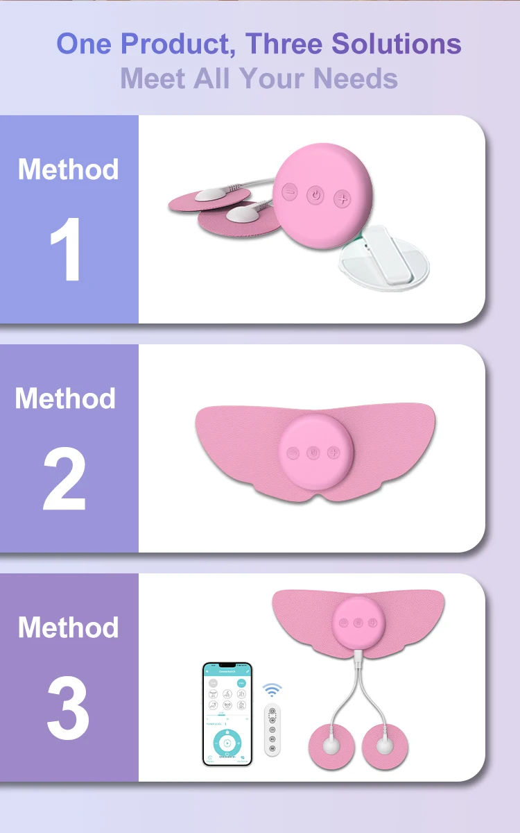 3 in 1 Tens Period Pain Relief - Effective Menstrual Cramp Soother