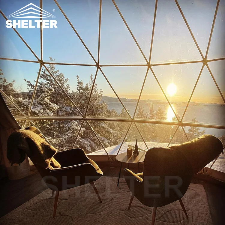 4 Season Prefab PVC Hotel House - Luxury Geodesic Tents