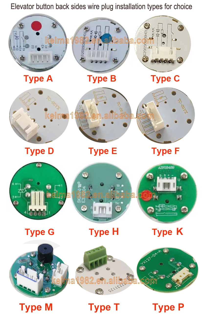 Model ZL-27 Oval Push Button for Elevator,35mm Mounting Size Elevator ...