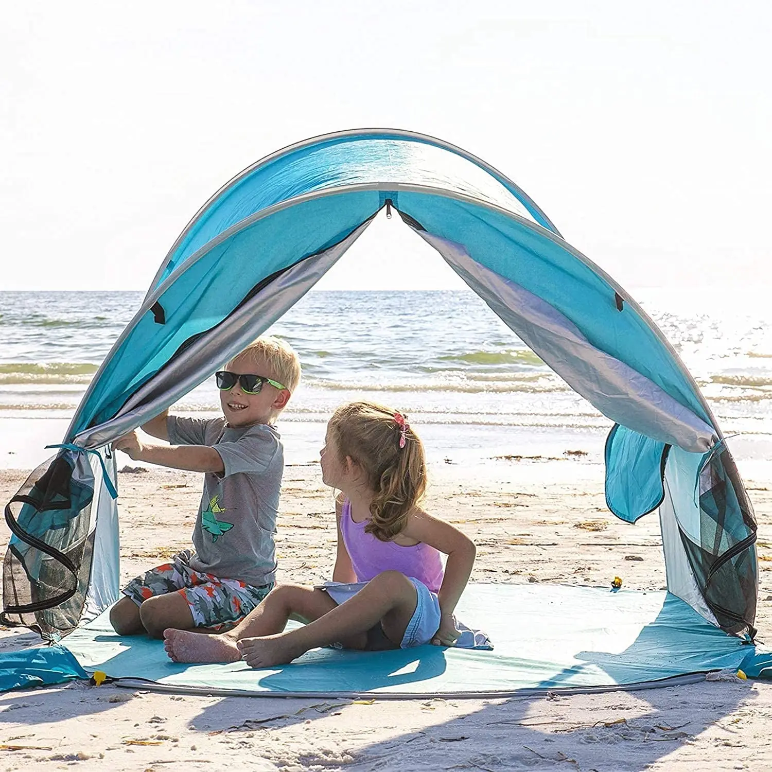 Camping Portable Beach Shelter - UV Protection & Ventilation