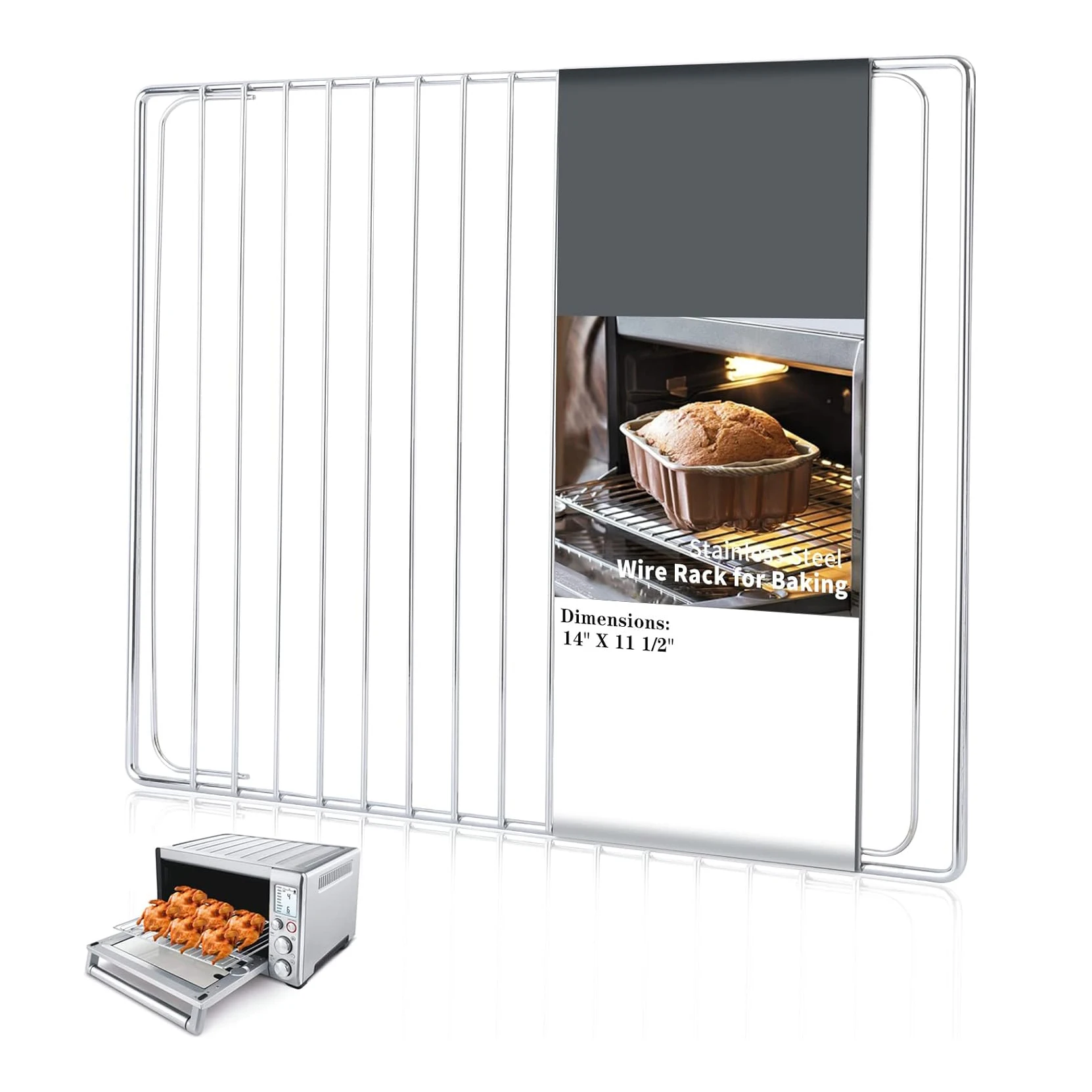 Universal Rotary Rack Oven Baking Stainless Steel Microwave Oven Grill ...