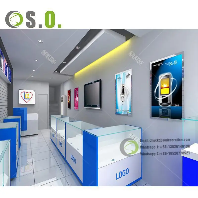 Mobile Phone Shop Furniture - Elegant Display Solutions