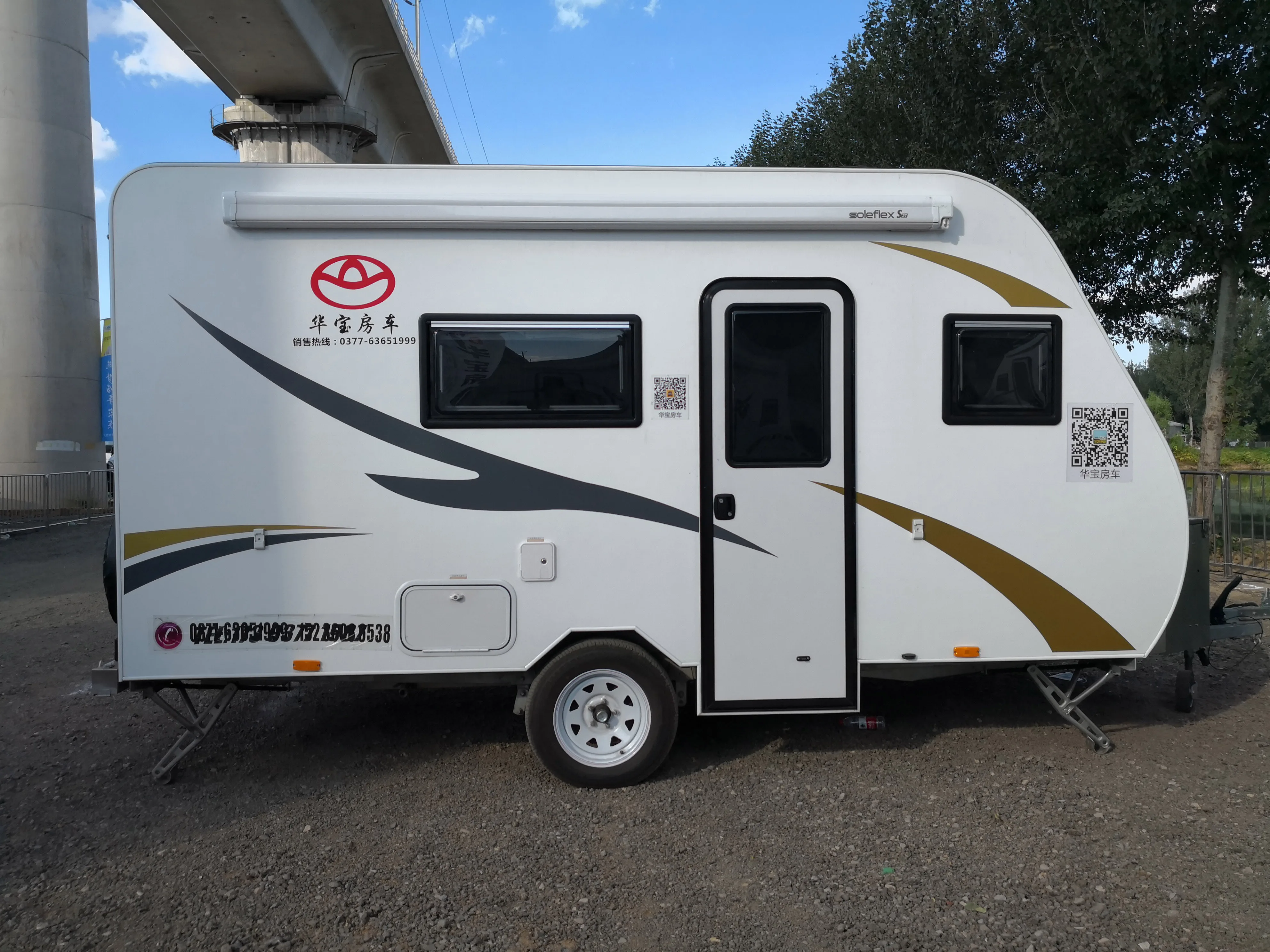 Soleflex S27 Vinyl PVC Folding Side Mounted RV Awning