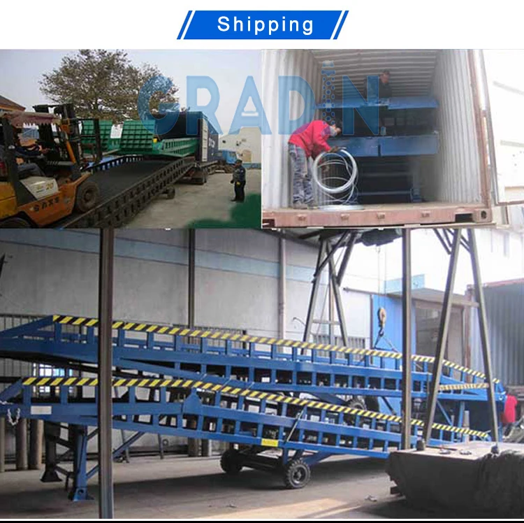 15T Hydraulic Mobile Container Truck Loading/unloading Ramps for ...