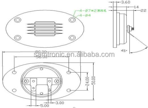 30W 93db Professional AMT Planar Tweeter for Home Theater