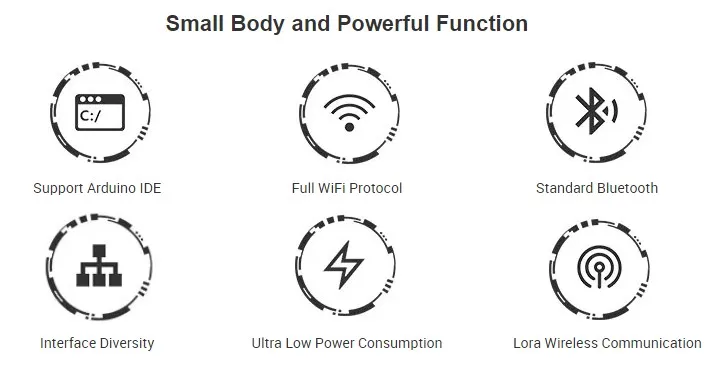 Heltec Lora Node Module Sx1262 Esp32 Lorawan Wireless Shell