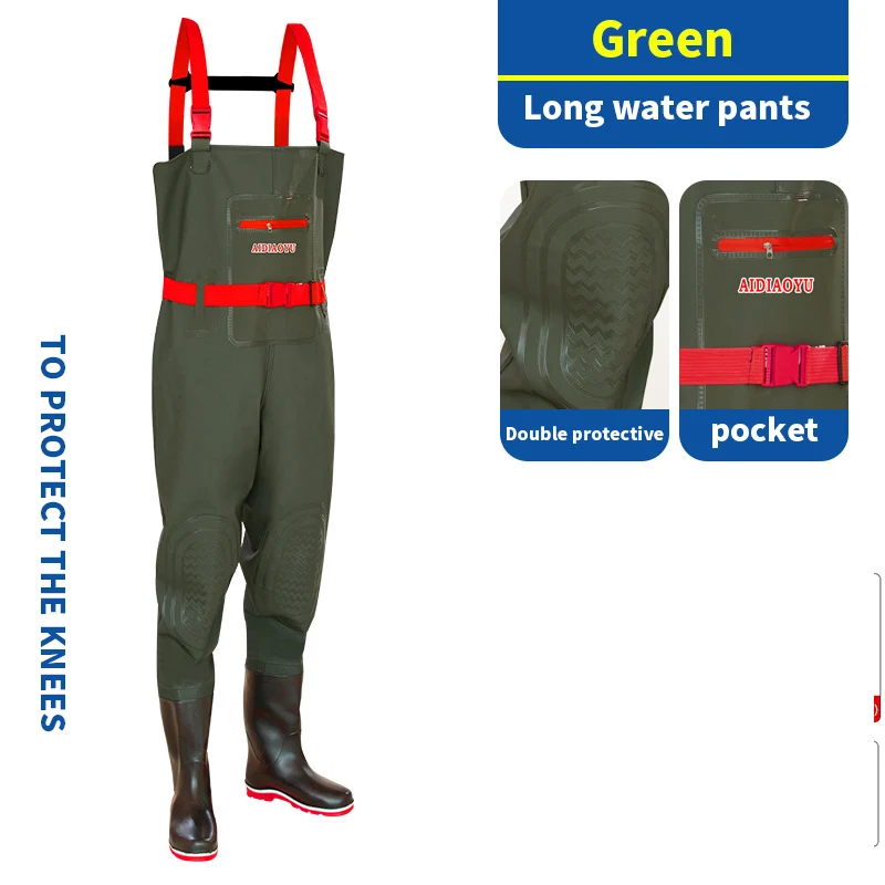 Botas Para Pescar - Rubber Waders - Lightweight & Waterproof