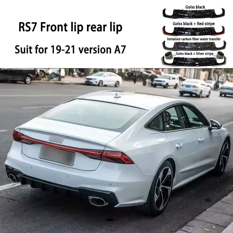 High Quality Upgrade Rs7 Rear Bumper With Diffuser For Audi A7/s7 C8 ...