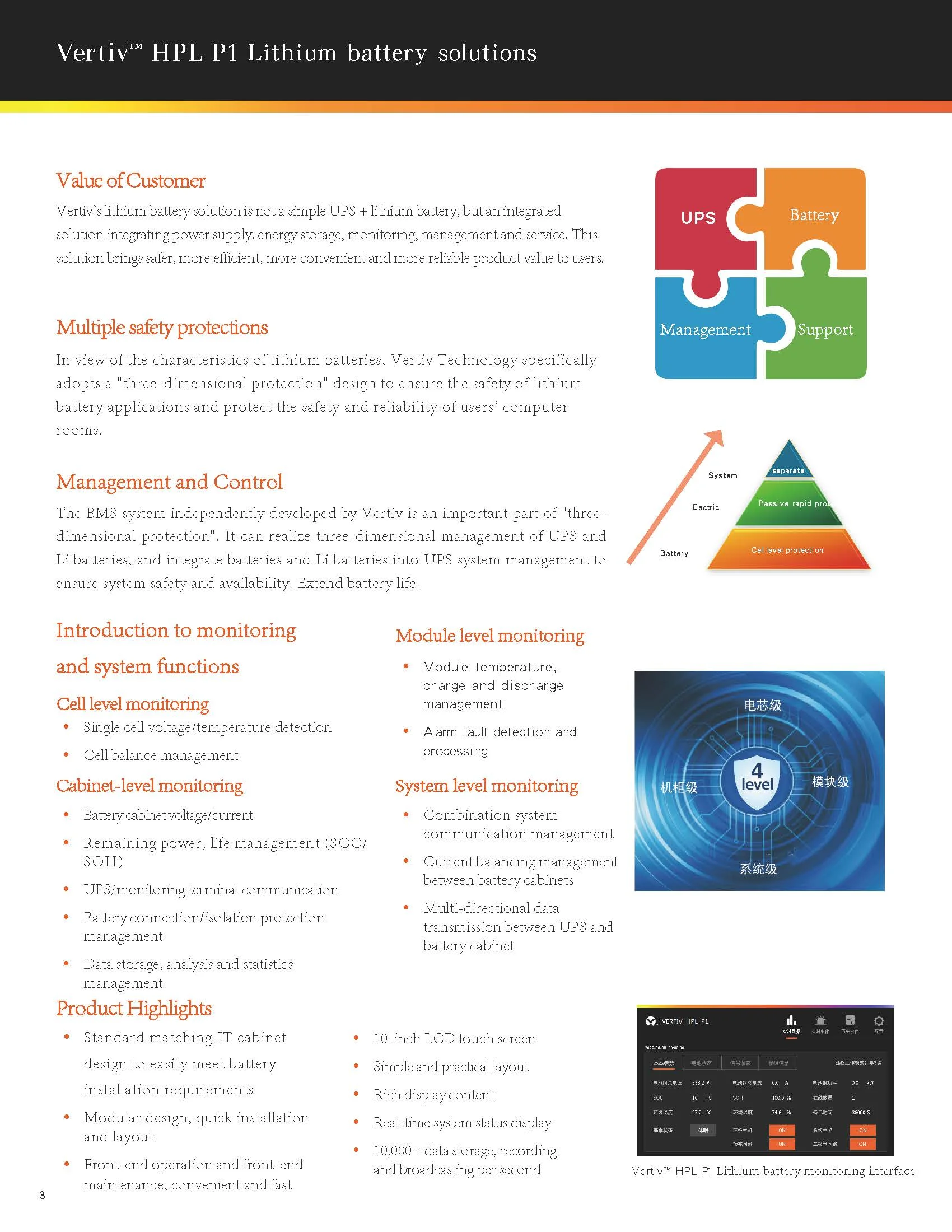 Vertiv HPL P1 Lithium Battery - 51.2kwh Dual Power Solution