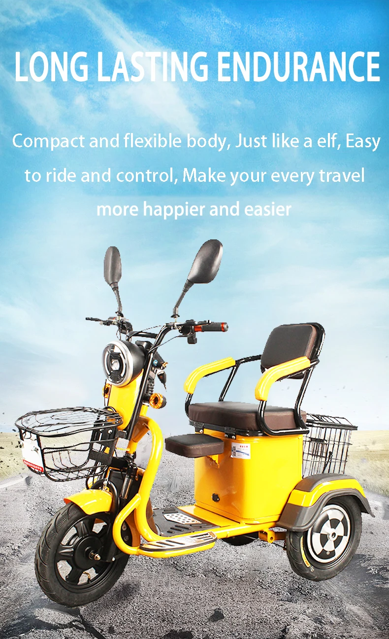 3 Wheel Electric Tricycle Electric Tricycles Two People Electric ...