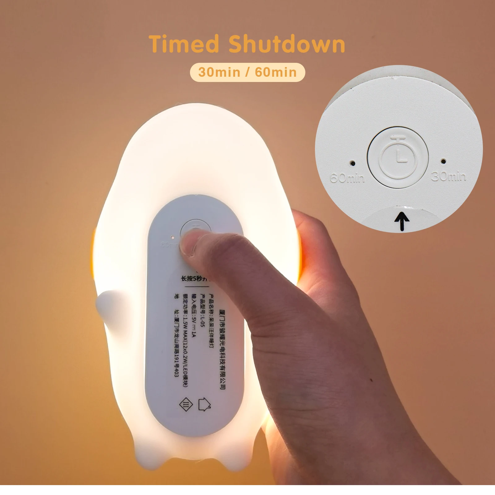 Biumart Creative Design Cute Dog Light Portable Animal Night Light ...