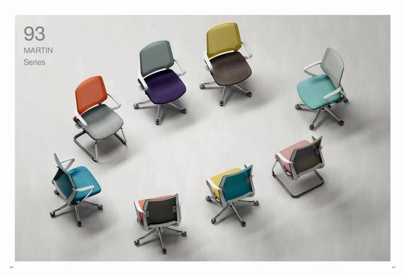 Modern Style Swivel Meeting Chair for Office Basic Conference Guest ...