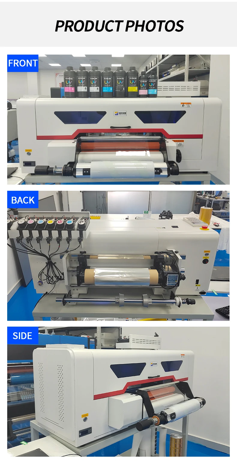 Fcolor Printing 42cm A2 A3 All in 1 Mini Roll to Roll UV DTF Sticker ...