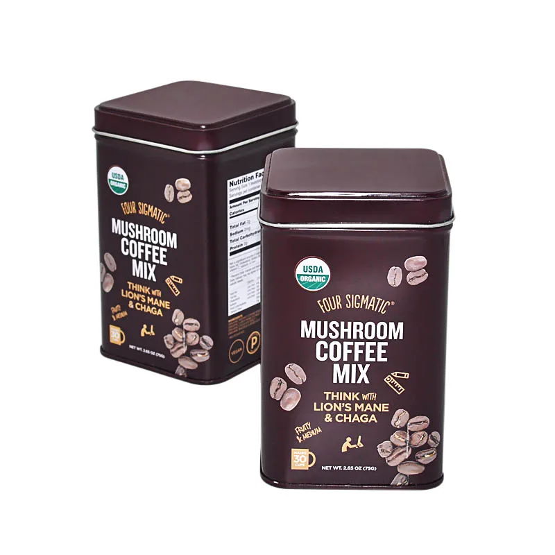 Customize the New Metal Square Coffee Tin Cans for Food Grade Premium ...