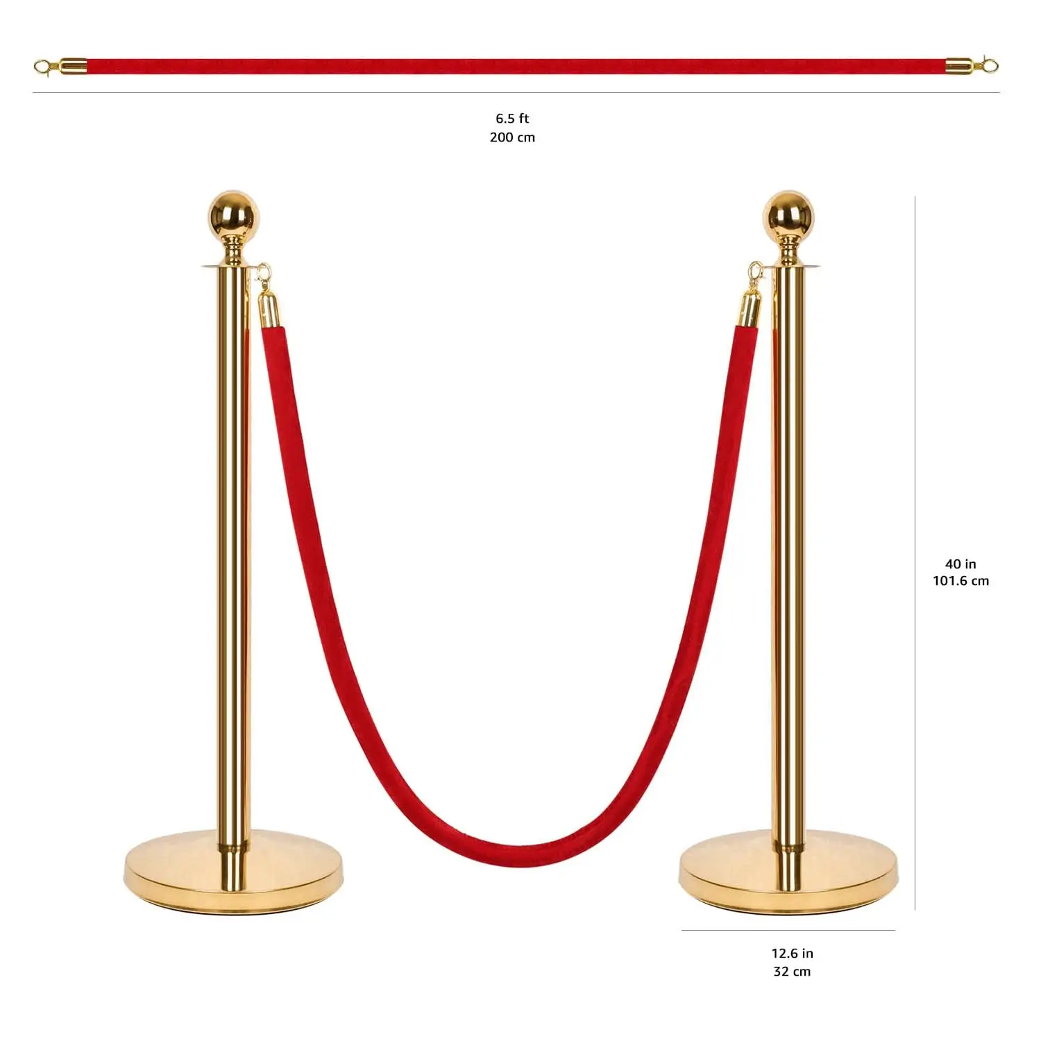 Stainless Steel Stanchion Posts - Red Carpet Ropes & Poles