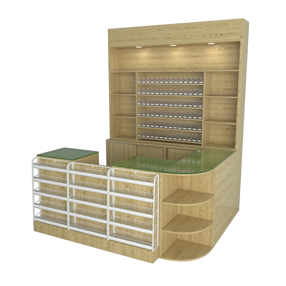 Wood Convenience Store Cash Table Dimension - Ideal for Checkout