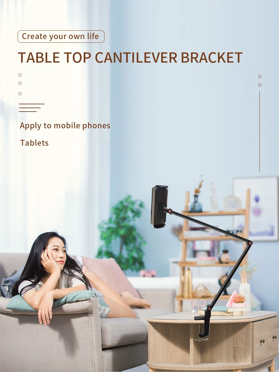 Factory Custom Clamp Base Design Desktop Use Flexible Angle Adjustable ...