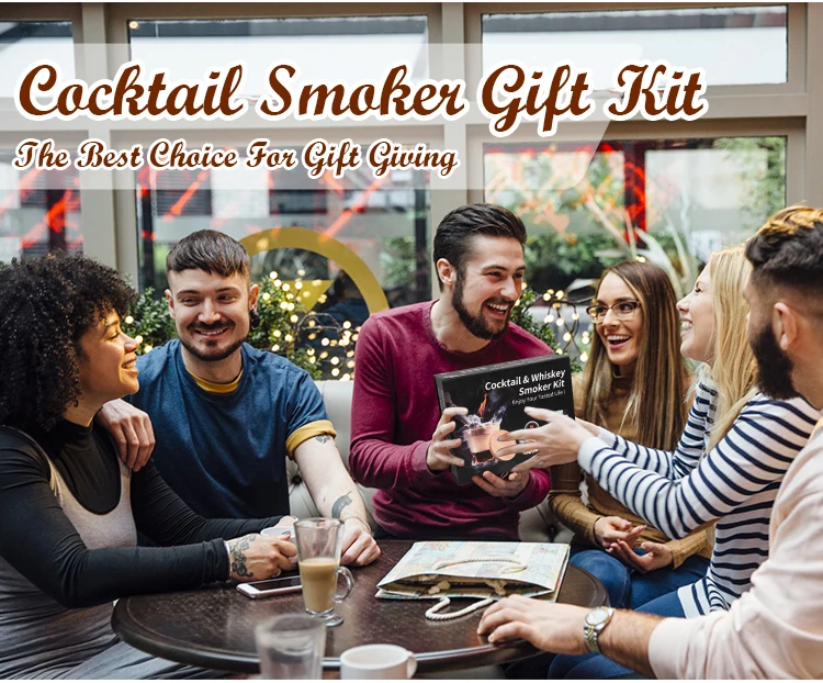 2023 New Whiskey Cocktail Smoker Kit With Torch Smoker Infuser With ...