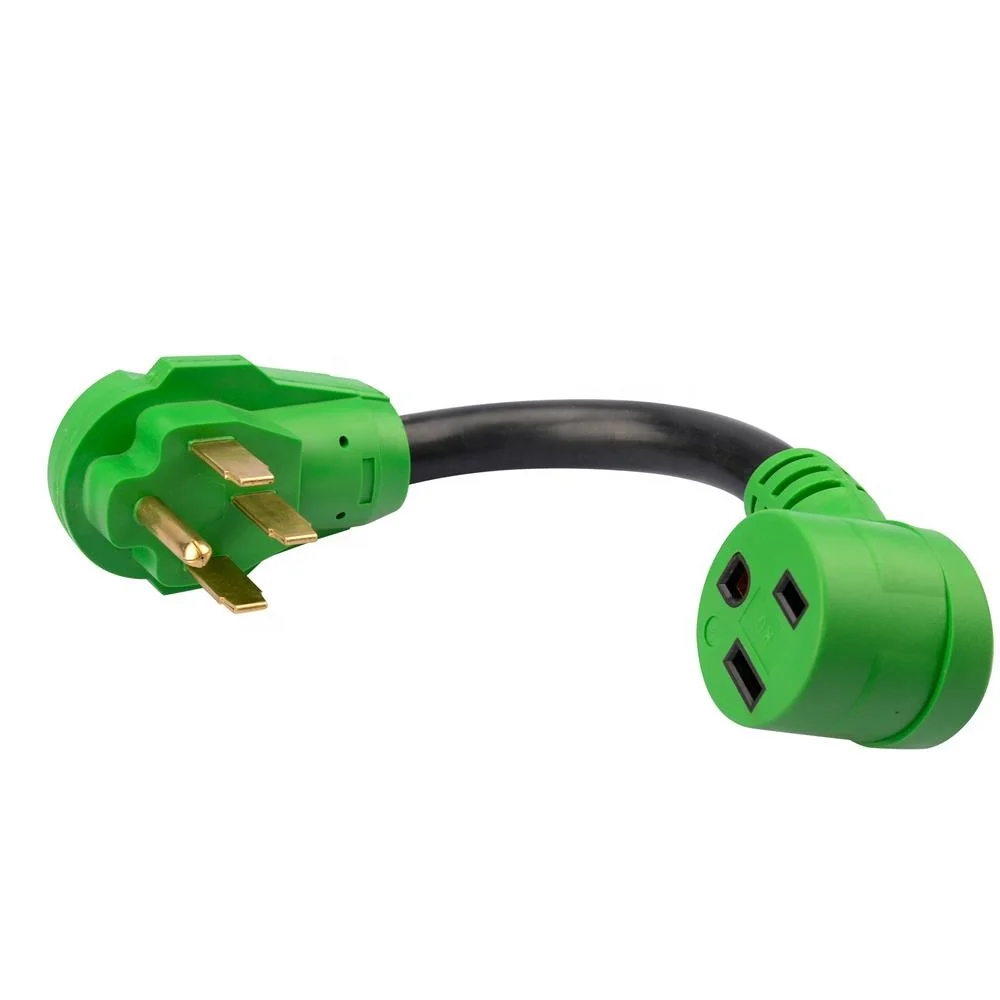 115 Rv 30 Amp 4-prong Generator Adapter,30amp Male Plug To 30amp Female ...